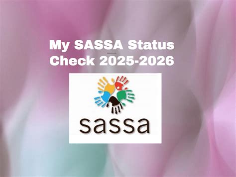 My SASSA Status Check SASSA Grant