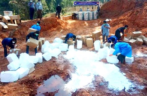 နမ့်ခမ်းမြို့၌ ၂၀၂၁ ခုနှစ်အတွင်း ဖမ်းဆီးရမိသည့် ကာလတန်ဖိုးကျပ် ၁၄၇ သန်းကျော်ရှိ ထိန်းချုပ