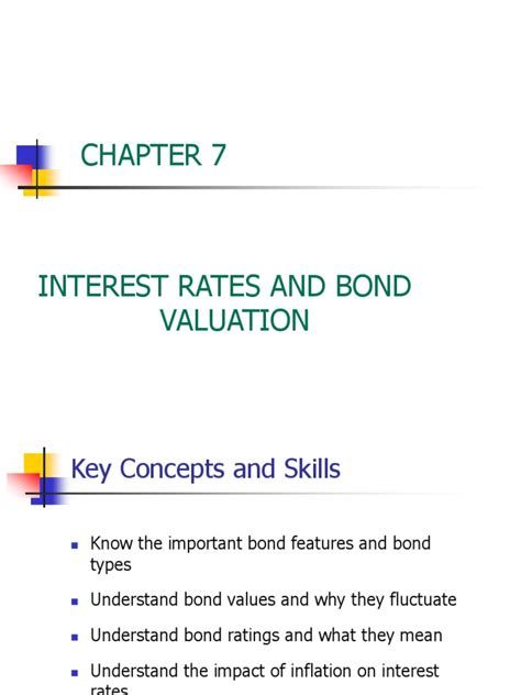 Chapter 7 Interest Rates And Bond Valuation Pdf Bonds Finance Yield Finance