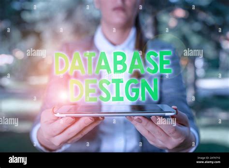 Writing Note Showing Database Design Business Concept For Organisation