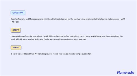 Solved Register Transfer And Microoperations 4 8 Draw The Block