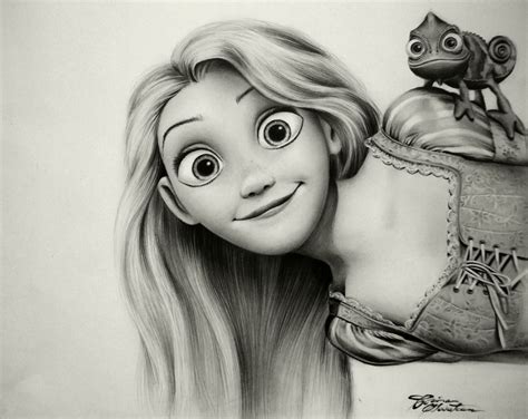 Tangled Rapunzel And Pascal Disney Drawings Cute Art Drawings My Xxx Hot Girl