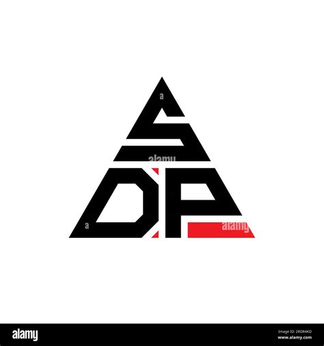 Sdp Triangle Letter Logo Design With Triangle Shape Sdp Triangle Logo