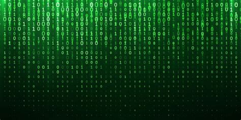 Matrix Texture With Digits Binary Code Abstract Vector Image
