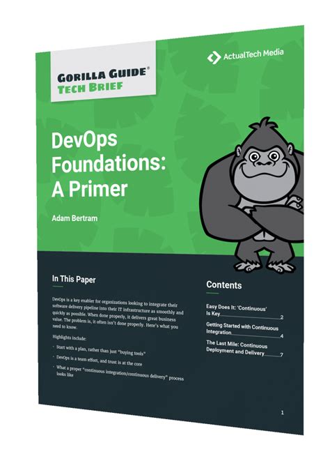 Gorilla Guide Tech Brief Devops Foundations A Primer Gorilla Guide