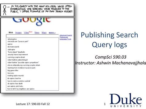 ppt publishing search query logs powerpoint presentation free