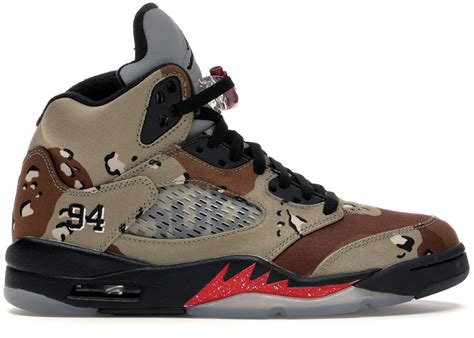 Jordan 5 Retro Supreme Desert Camo 824371 201