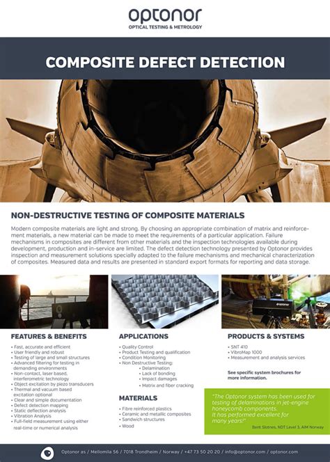 Composite Defect Detection Optonor As