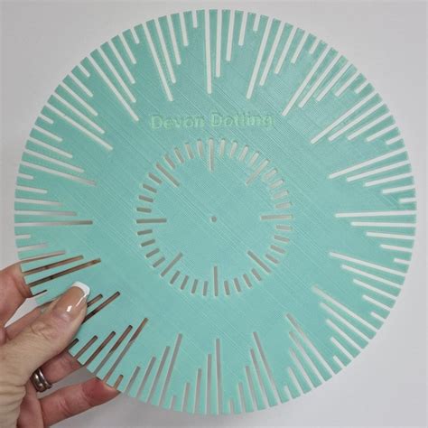 20cm Mandala Guideline Template Sun And Dotter