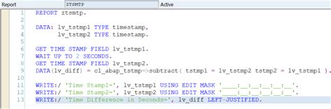 Abap Time Stamp Utility Class Sapcodes