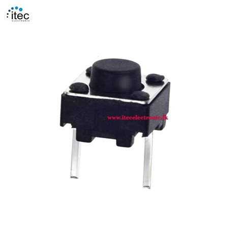 6mm 2 Pin Momentary Tactile Tact Push Button Switch Through Hole Breadboard Friendly For Panel