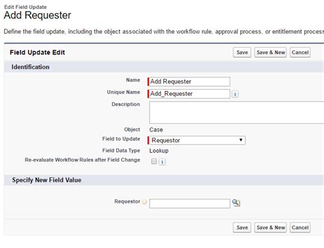 Creating A Workflow Rule To Populate A Custom Field With Username Of Person Creating A New Case