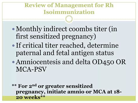 Rh Rhesus Isoimmunization Pptx