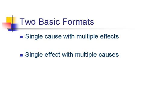 Cause And Effect Patterns For Development Two Basic