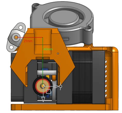 Ender Cr10 Mgn12h Rails Hemera Revo System With Fan And Bltouch Holder By Download