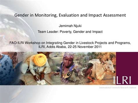 Gender In Monitoring Evaluation And Impact Assessment