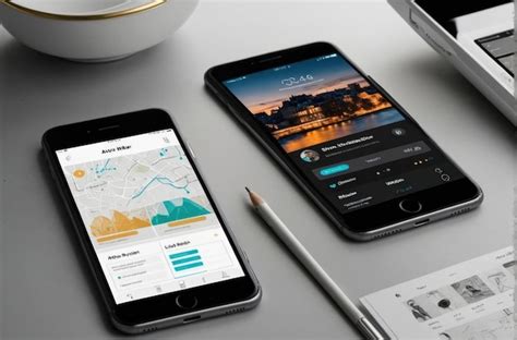 Mobile App Interface Design Showcase Premium Ai Generated Image