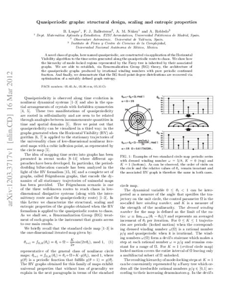Pdf Quasiperiodic Graphs Structural Design Scaling And Entropic