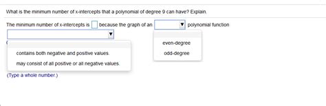 solved what is the minimum number of x intercepts that a