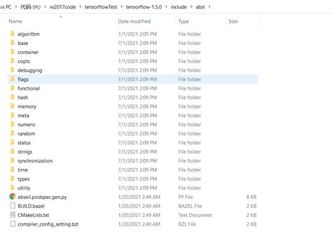 compile and call tensorflow2 5 0 c library under windows