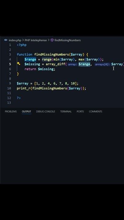 Find Missing Numbers In A Sequence Programming Coding Php Knowledge
