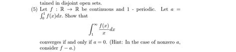 Solved Tained In Disjoint Open Sets Let F RR Be Chegg