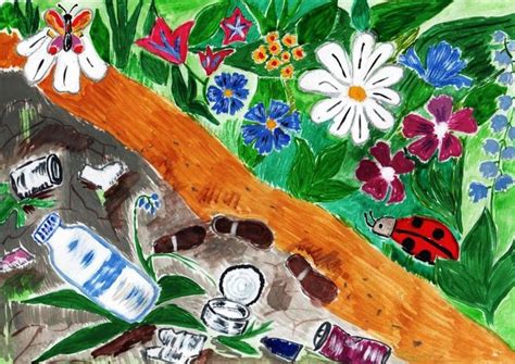 Рисунки на экологическую тему для школьников и дошкольников