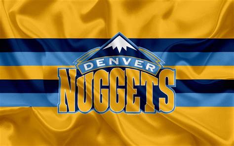 Download Wallpapers Denver Nuggets Basketball Club Nba Emblem Logo