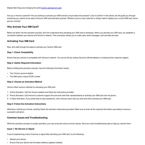 Everything You Need To Know About Verizon Activate Sim Card Pdf Docdroid