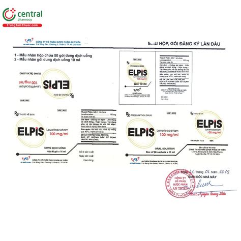 Thuốc Elpis 100mgml Kiểm Soát động Kinh Hiệu Quả An Toàn