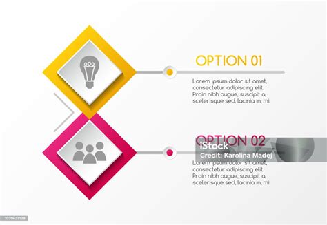 비즈니스 아이콘으로 다채로운 Infographic 레이아웃입니다 벡터입니다 0명에 대한 스톡 벡터 아트 및 기타 이미지 0명 3차원 형태 개념 Istock