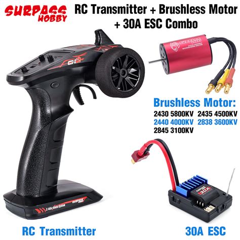 Surpass Hobby Rc Rc Remote Controller Motor And Esc Set Surpass Hobby Rc Transmitter With