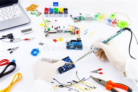 Computer Programming Microelectronics Stock Image Image Of Emitting Experiment 87865807