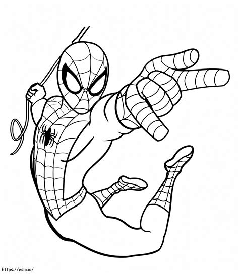Perfect Spiderman Coloring Page