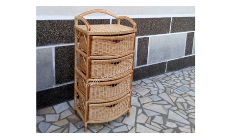 Купити Комод з лози Дутий 4 шухляд за ціною 4 300 00 грн від виробника