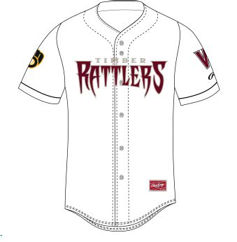 Timber Rattlers Rawlings Home Replica Jersey Wisconsin Timber Rattlers Official Store