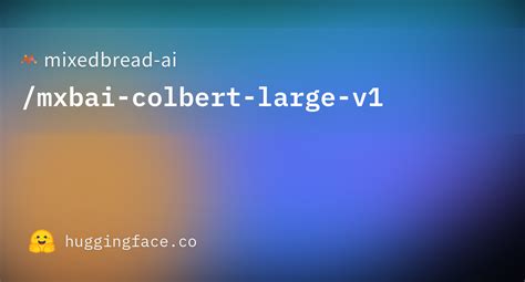 mixedbread ai mxbai colbert large v1 · hugging face