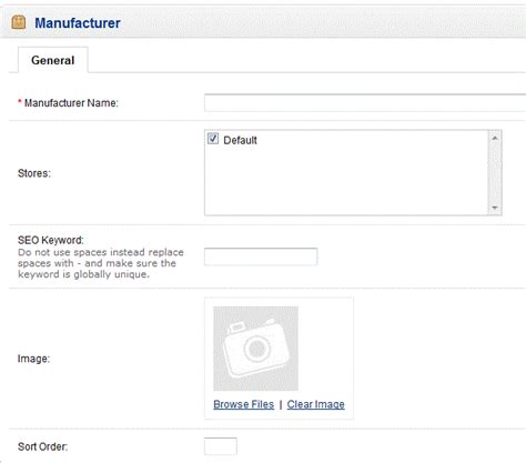 How To Add A Manufacturer To Your Products In Opencart 15 Web