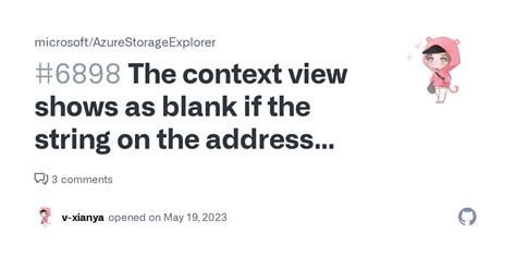 The Context View Shows As Blank If The String On The Address Bar Got