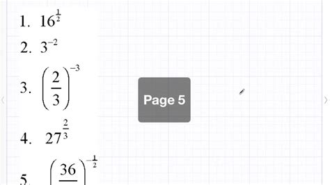 Index Rules Fractions And Negative Youtube