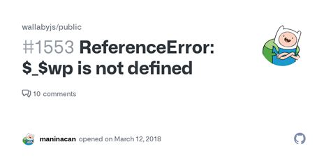 Referenceerror Wp Is Not Defined · Issue 1553 · Wallabyjspublic