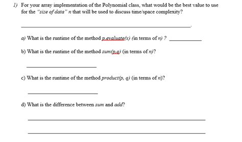 Solved Public Class Polynomial Chegg Com