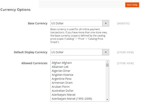 How To Configure Currency In Magento 2x Mage2dbcom