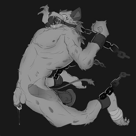 Rule 34 Anal Anal Sex Bodily Fluids Chained Chains Genital Fluids Genitals Hi Res Hyena Male