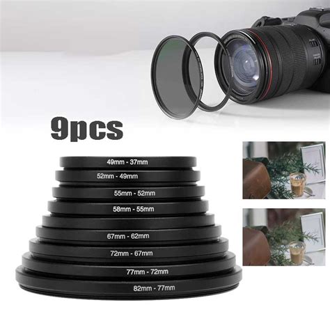 Jual Lens Filter Adapter Ring 9 In 1 Step Down Ring Set 37 82 Mm