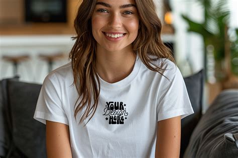 Gildan 64000 Model Mockup Gráfico Por Craftart · Creative Fabrica