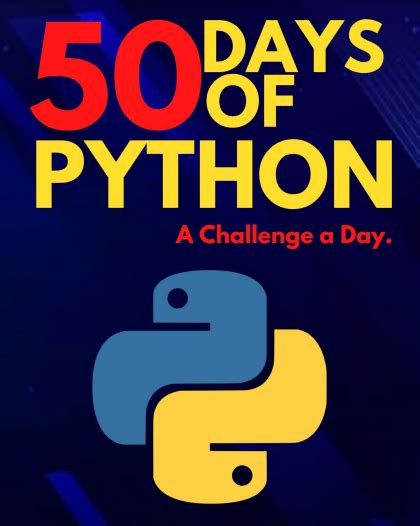 Schoolblogs Free Resource 50 Days Of Python A Challenge A Day