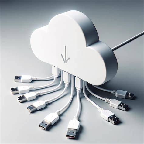 Premium Photo Cloud With Usb Cables