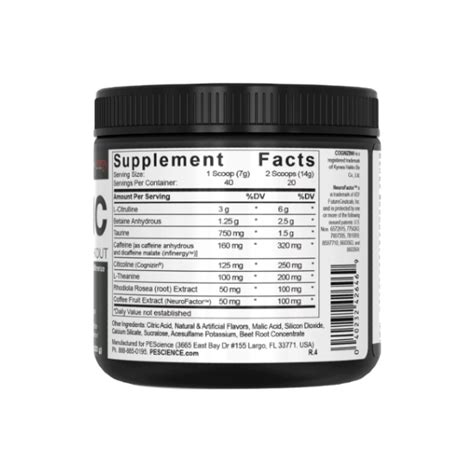 Pescience Prolific Pre Workout Bbe 0826 Nutrition And Internet