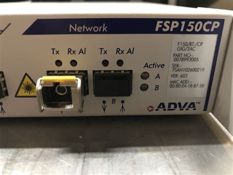 Adva Gigabit Ethernet Optical Fibre Access Switch Model Fsp150cp Adva Optical Network Etherjack